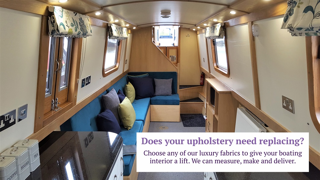 Narrowboat Blinds & Curtains | Boat Upholstery | Boat & Yacht blinds ...